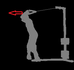 Jalones en polea invertido.